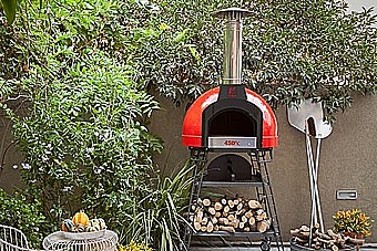 טאבון איטלקי בראבו 60 אדום עם סטנד משולב גז ועץ לבחירה | המותגים שלנו ...